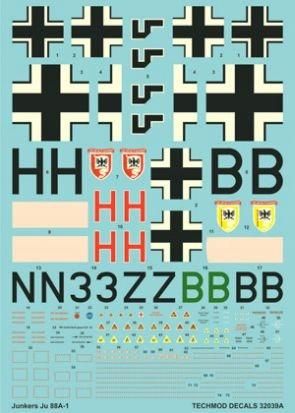 Techmod 1:32 Kalkomania Junkers Ju 88A-1 32039 1579703989 - Ceny i ...