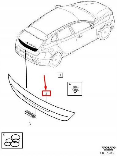 Klapa tylna Volvo V40 V40Cc Listwa Tylna Klapa Mikrostyk Zamek - Opinie ...