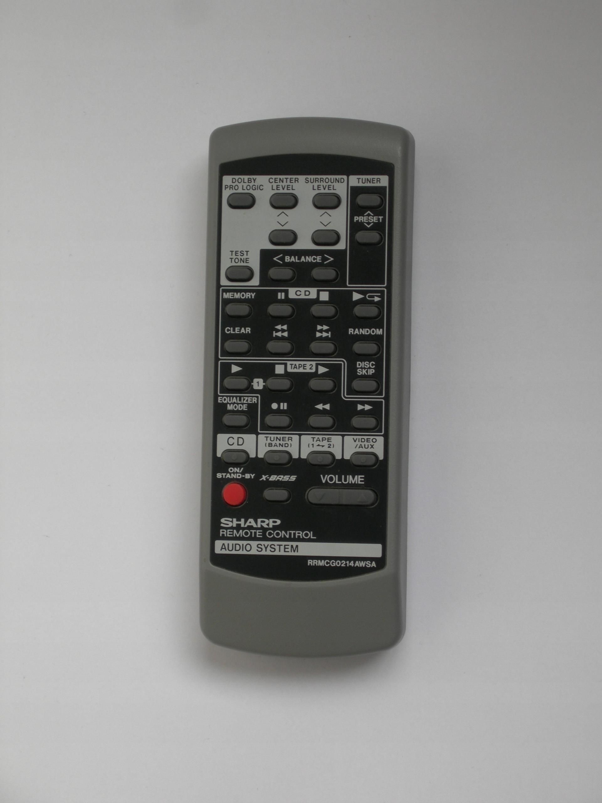 Pilot do telewizora Sharp Pilot Rrmcg0214Awsa Oryginał Wieża Cd-Pc3500 ...