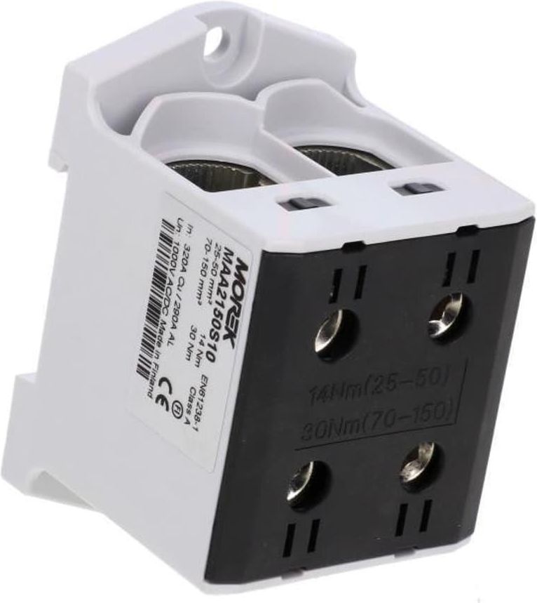 Morek Złączka Otl150-2 Kolor Czarny 2Xal Cu 25-150Mm2 1000V Zacisk ...