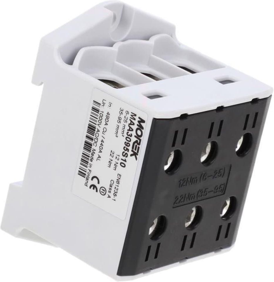 Morek Złączka Otl95-3 Kolor Czarny 3Xal Cu 6-95Mm2 1000V Zacisk ...