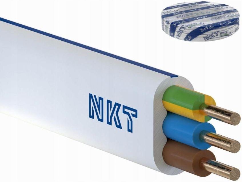 Nkt Kabel Przewód Płaski Ydyp 3X2,5 2,5Mm2 50M - Opinie i ceny na Ceneo.pl