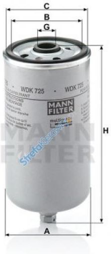 Filtr paliwa MANN-FILTER WDK725 - Opinie i ceny na Ceneo.pl