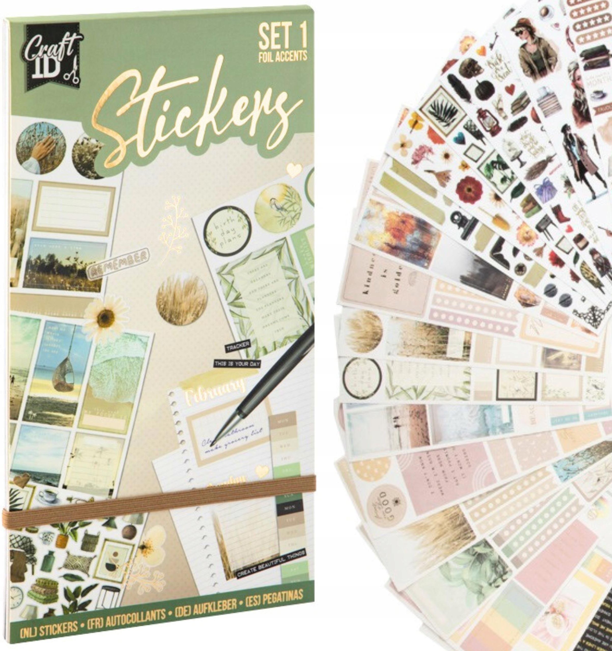 Craft Sensations Naklejki Ozdobne Foliowe Papierowe Blok Naklejek ...