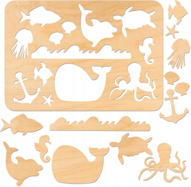 Loveart Szablon malarski Decoupage Ocean 20x28cm 13595382863 - Ceny i ...