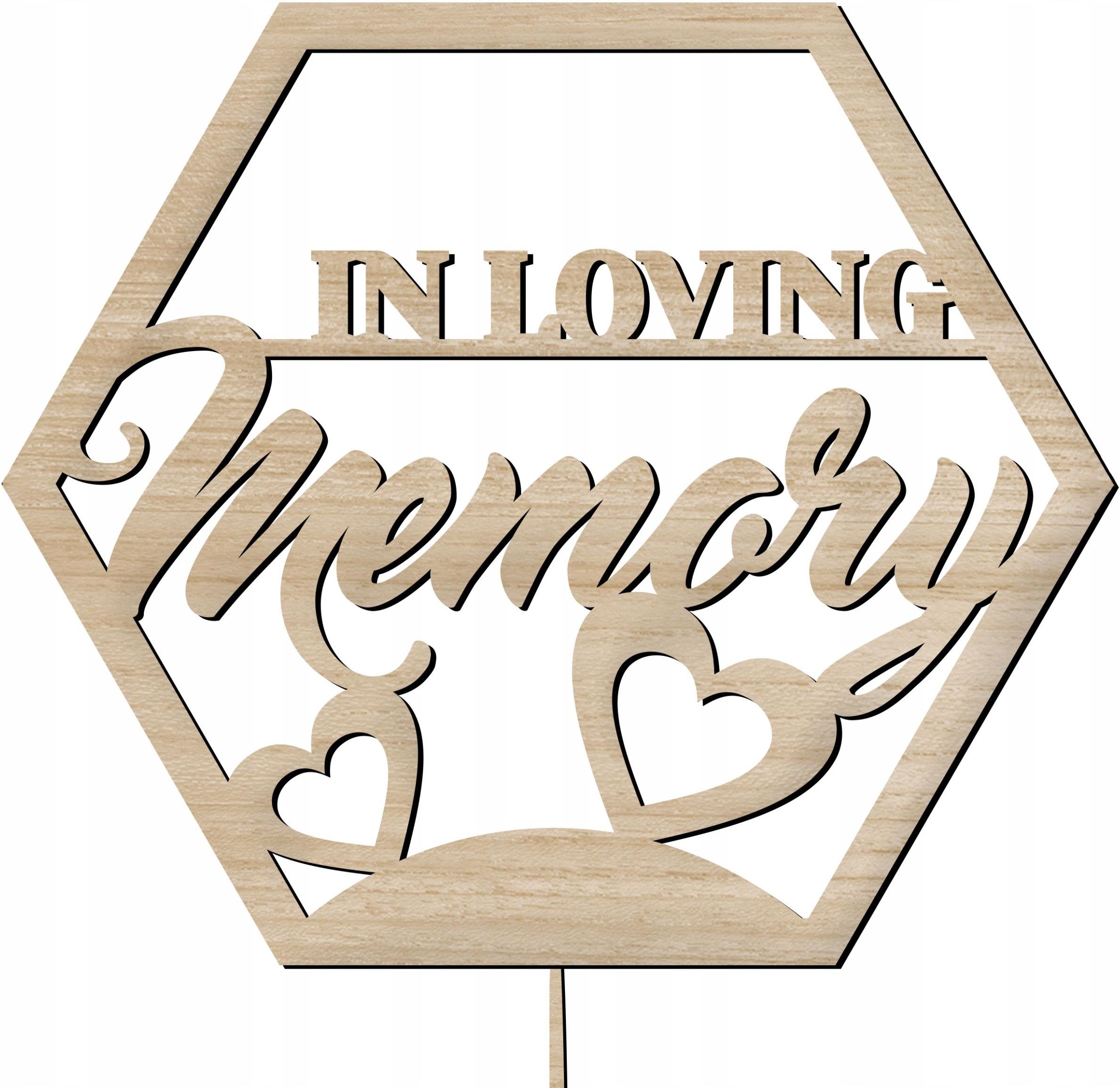 Plas-Drew Topper In loving memory 13576254538 - Ceny i opinie - Ceneo.pl