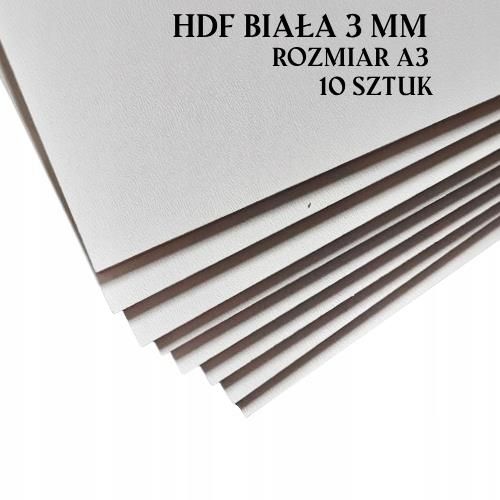 Płyta Hdf A3 3mm biała do cięć laser 10 szt. 13887810142 - Ceny i ...