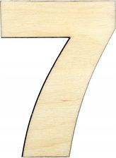 Cyfra 7 Siedem drewniana duża do zdjęć ozdabiania 13198992508 - Ceny i ...