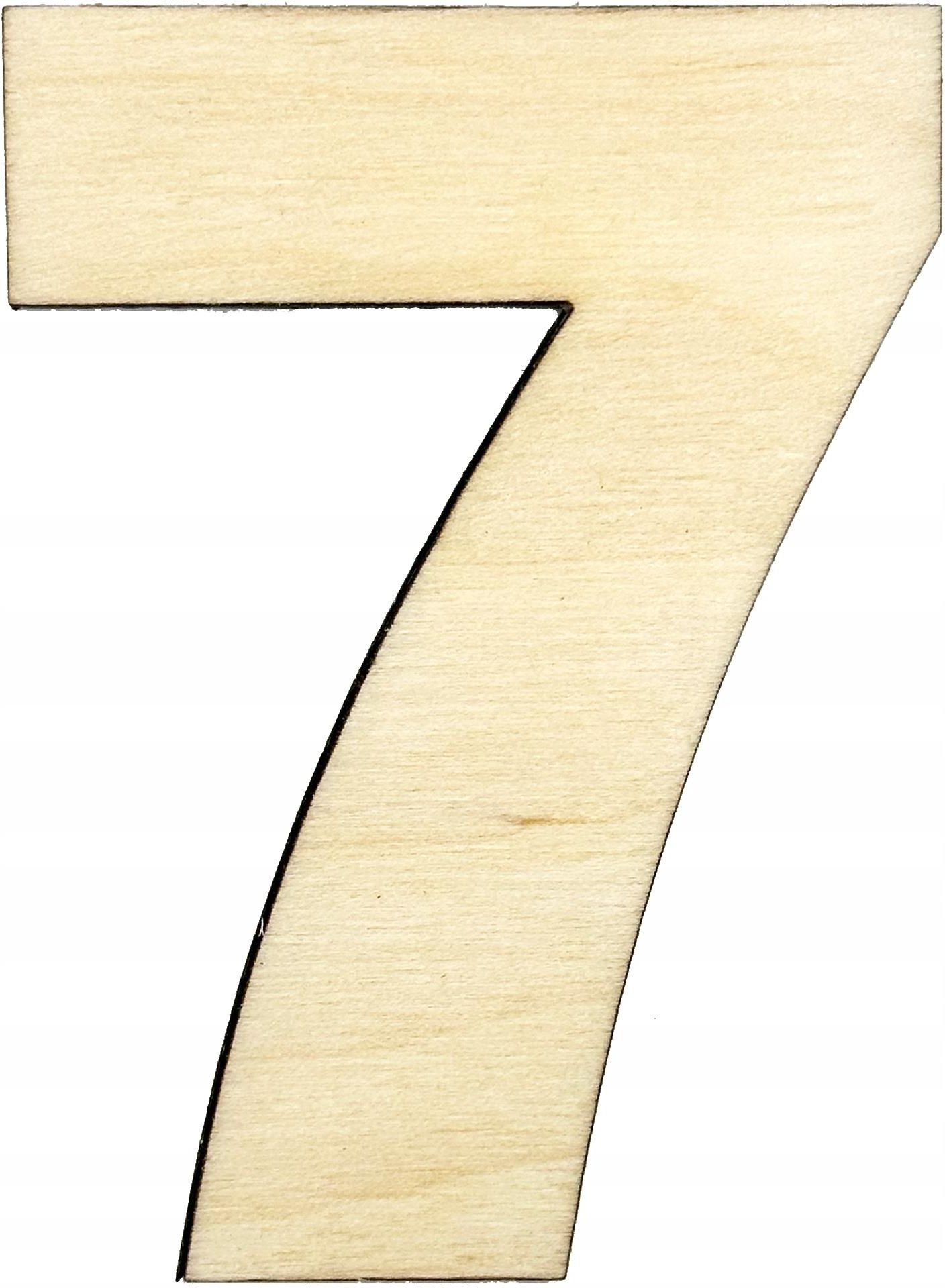 Cyfra 7 Siedem drewniana duża do zdjęć ozdabiania 13198992508 - Ceny i ...