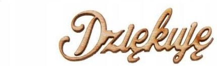 Klepkomania 10szt. napis Dziękuję podziękowanie, 13702266839 - Ceny i ...