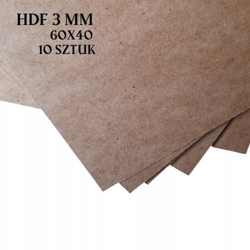Płyta Hdf 60x40 3mm surowa do cięć laser 10szt. 13887936544 - Ceny i ...
