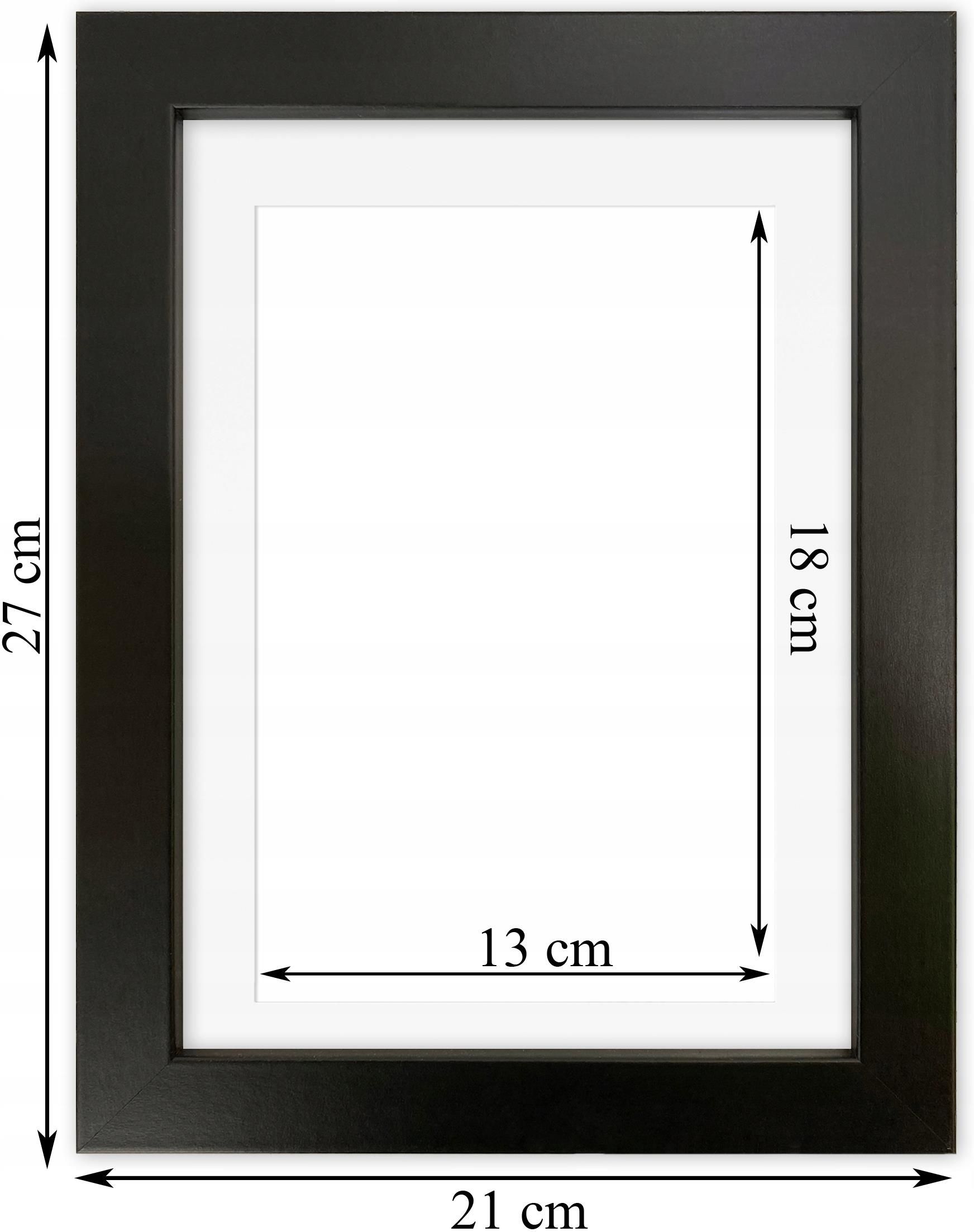 Ramka tradycyjna Manufaktura Ram 18X24 Passe-Partout Czarne Italia ...