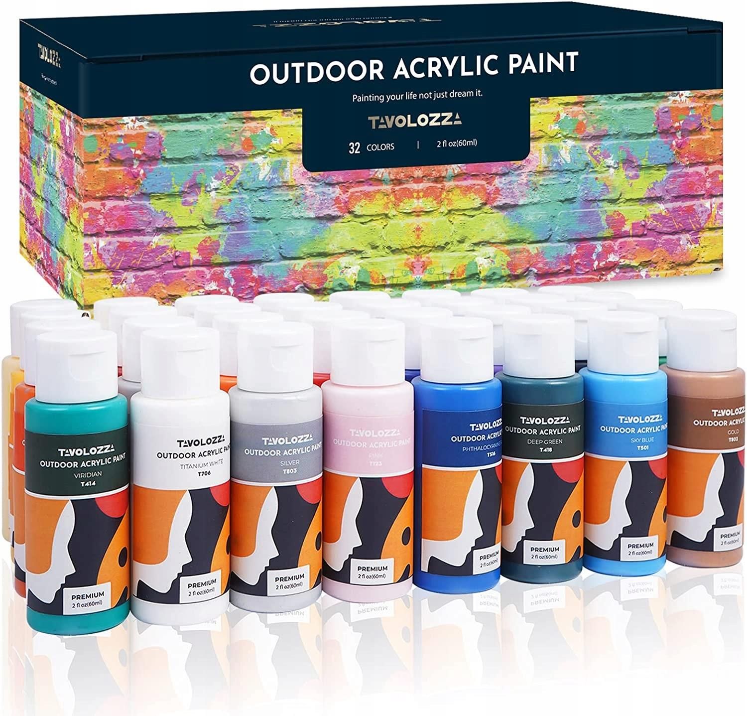 Farby Akrylowe Zewnętrzna 32 X 60ML - Ceny i opinie - Ceneo.pl