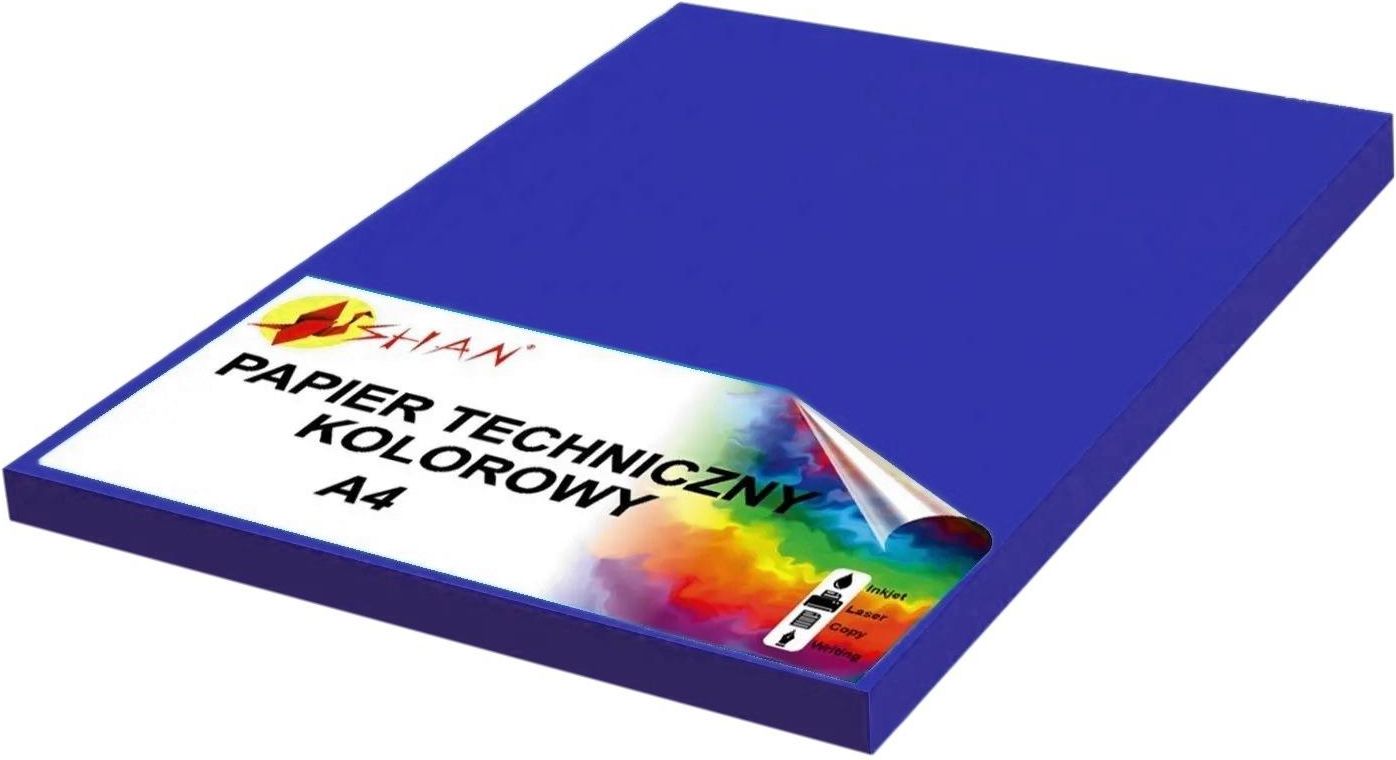 Shan Papier Techniczny A4 180G Niebieski Ultramaryna 50 Arkuszy - Ceny i opinie - Ceneo.pl
