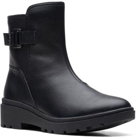 Botki Clarks Calla Mid kolor black leather 26167407 - Ceny i opinie ...