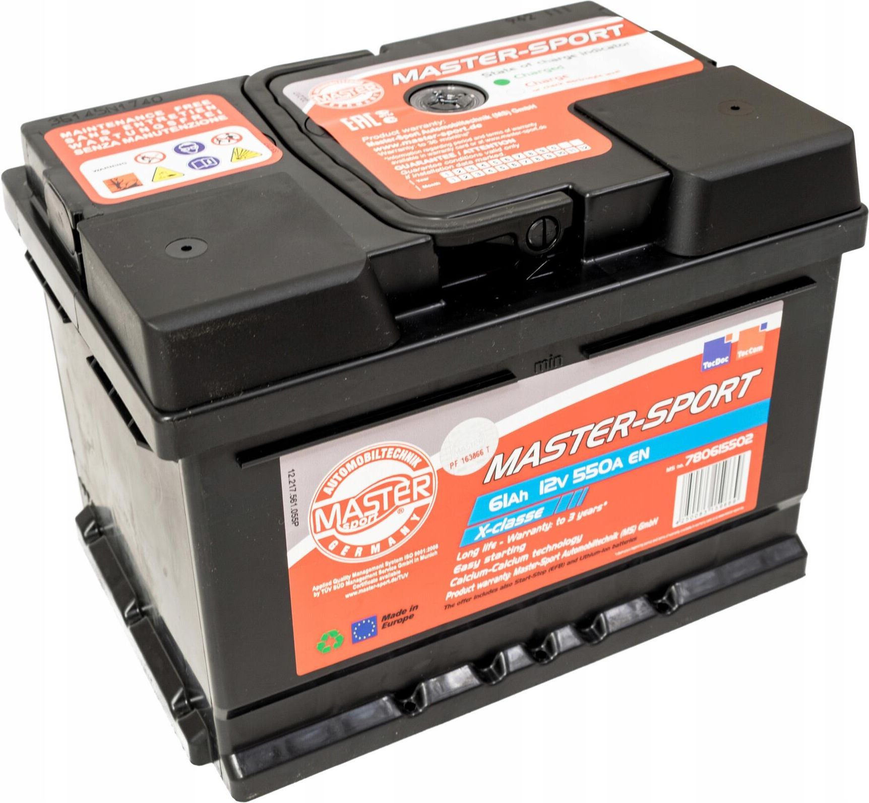 Master Sport Germany Akumulator 61Ah 550A 12V Ms - Opinie i ceny na ...