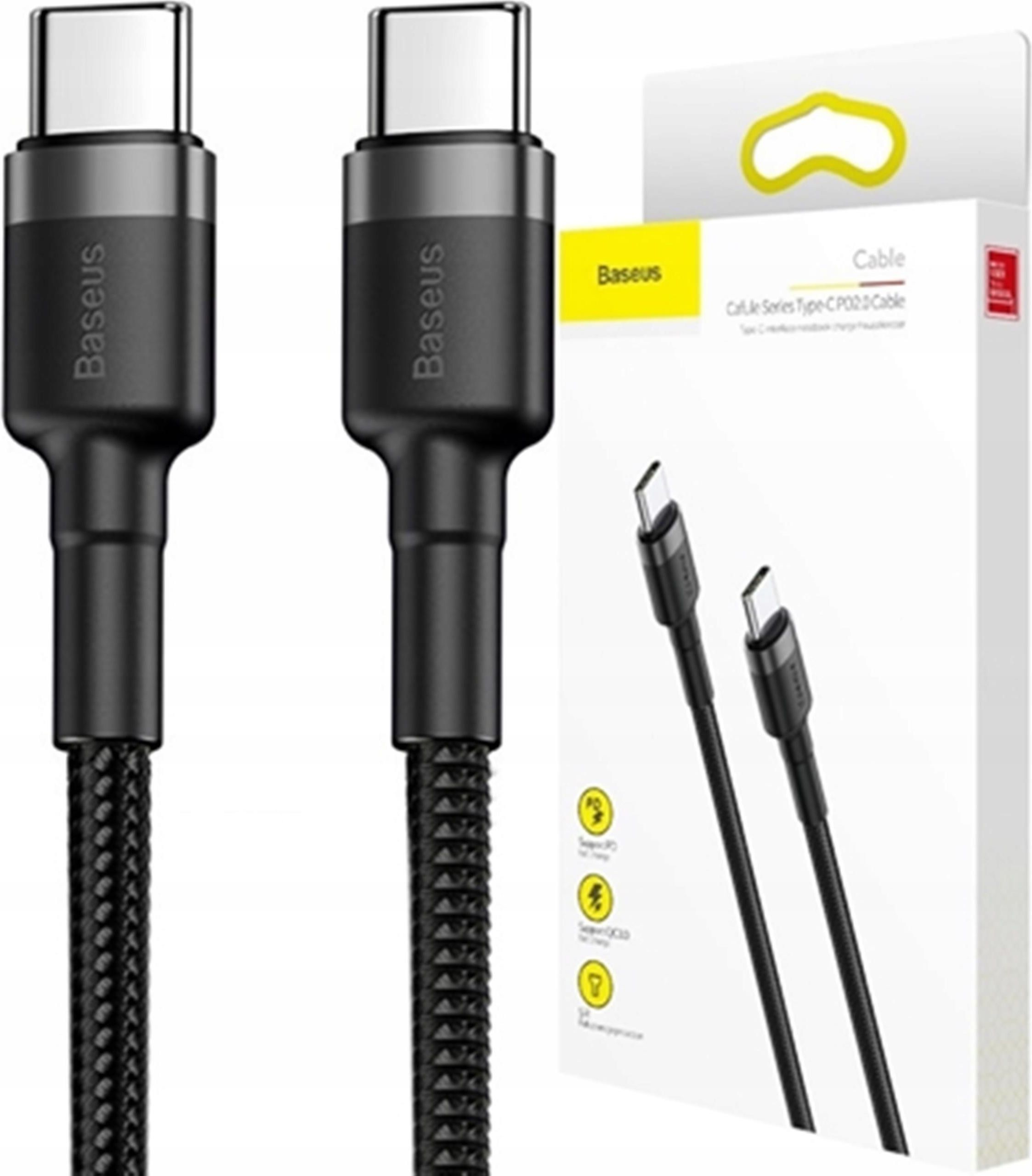 Baseus Kabel Usb-C Power Delivery 60W Qc 3.0 2M - Opinie i ceny na Ceneo.pl