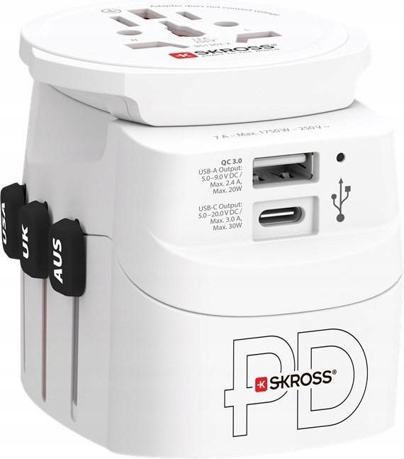 Skross Uniwersalny Adapter podróżny świat Usb - Opinie i ceny na Ceneo.pl