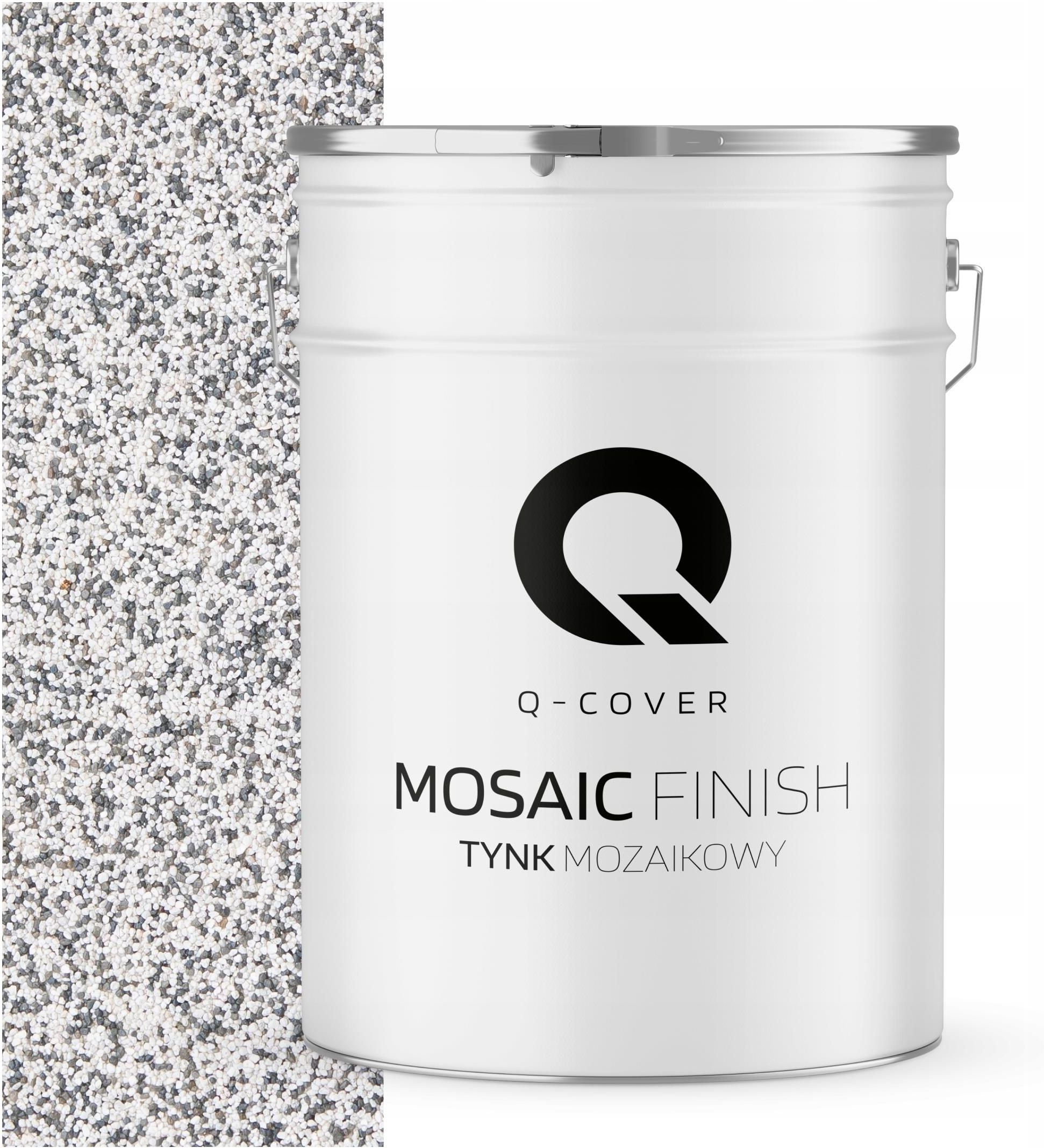 Tynk Q-Cover Tynk Dekoracyjny Mozaika Szary Jasny M22 25kg - Opinie i ...