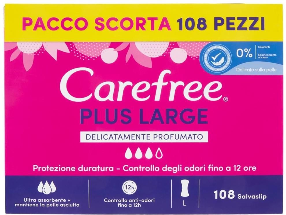 Carefree Plus Large Wkładki L 108szt. - Opinie i ceny na Ceneo.pl