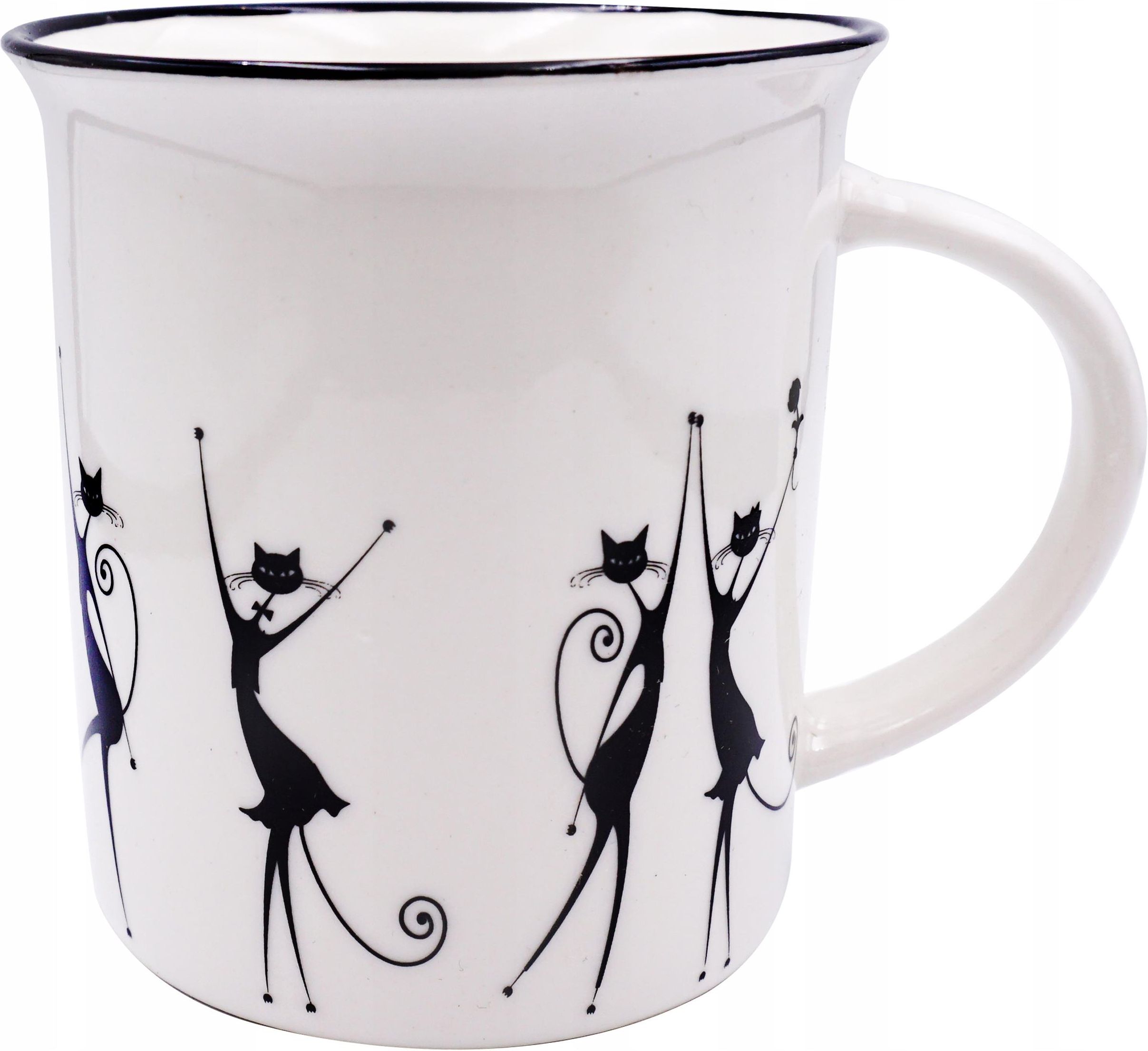 Stylowy Kubek Porcelana Tańczące Kocice Kot 310Ml (43534) - Opinie i ...