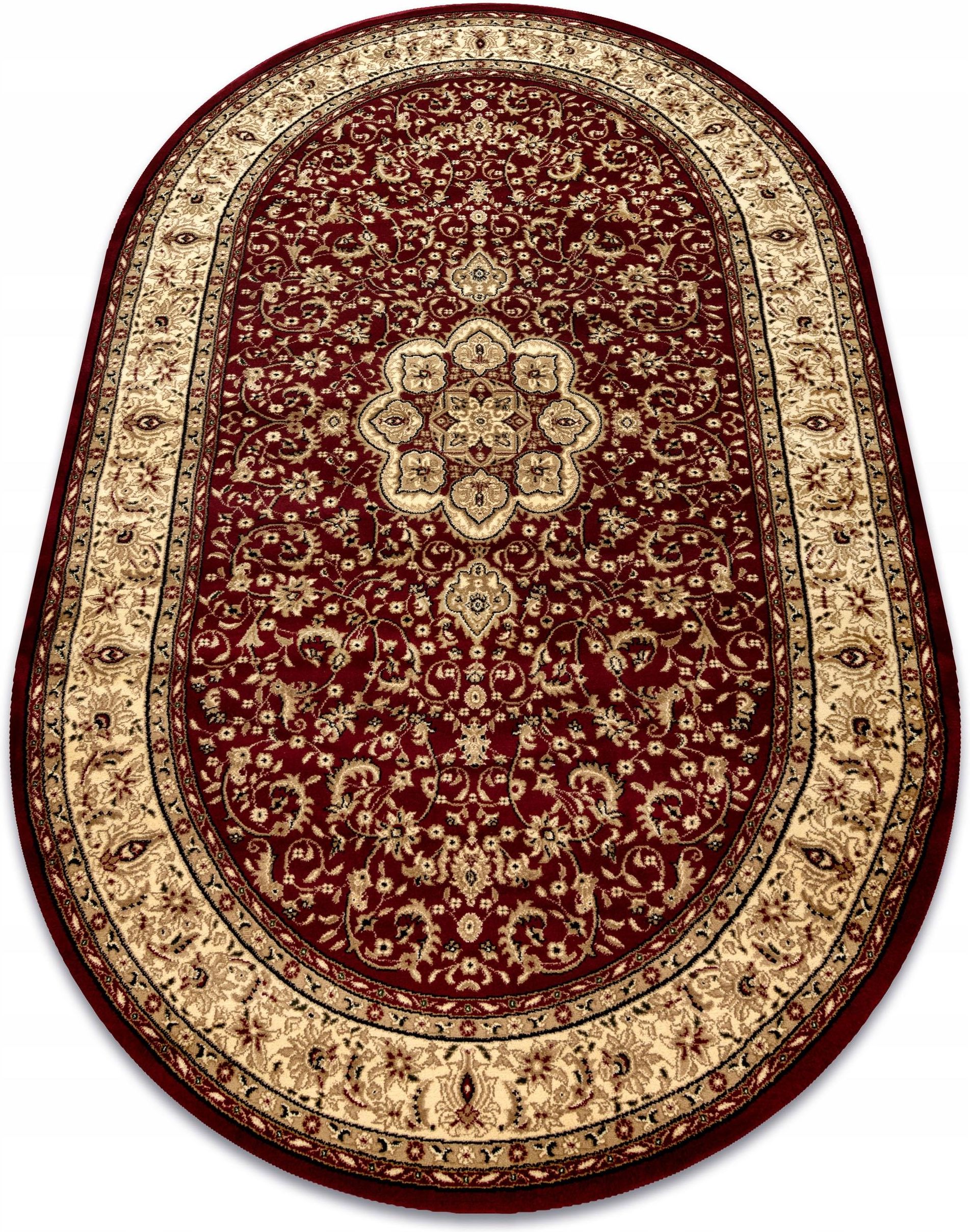Dywany Łuszczów Dywan Royal Owal 200X290 Rozeta Czerwień Gr3995 ...