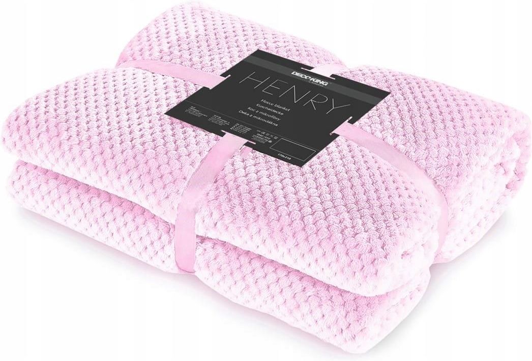 Decoking Koc Wytłaczany 70X150 Powder Pink Pudrowy Róż b4208b68-0e20 ...