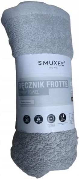 Smukee Home Ręcznik Frotte Bawełniany 50X90 Szary 175c027b-ef56-47d2 ...