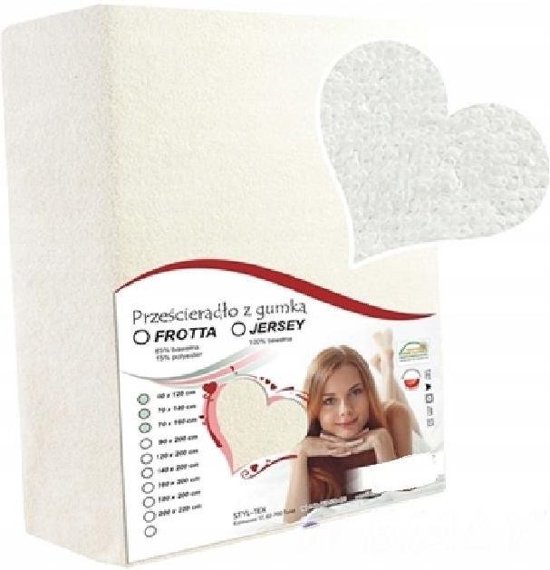 Prześcieradło Frotte 140X200 Z Gumką Polskie Białe fe1e8b14-c26e-4850 ...