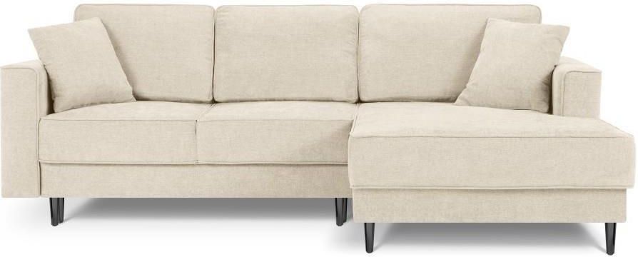 Micadoni Home Narożnik Z Funkcją Spania Dunas Beige Structured Fabric ...