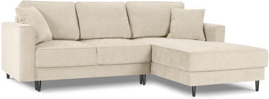 Micadoni Home Narożnik Z Funkcją Spania Dunas Beige Structured Fabric ...