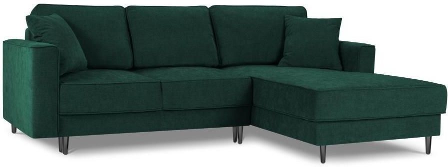 Micadoni Home Narożnik Z Funkcją Spania Dunas Bottle Green Structured ...