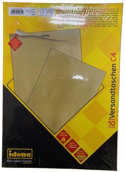 Koperty C4/A4 10szt. Brązowe Z Paskiem Idena - Ceny i opinie - Ceneo.pl