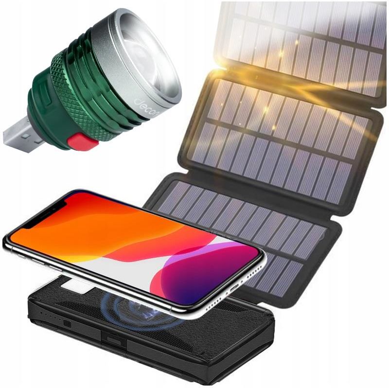 Powerbank Webski Power Bank Solarny Z Ładowarką Indukcyjną - Opinie i ...
