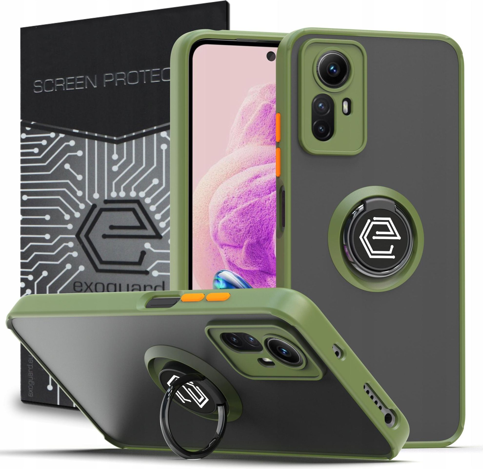 Exoguard Etui Pancerne Case Szkło Do Xiaomi Redmi Note 12S - Etui na ...