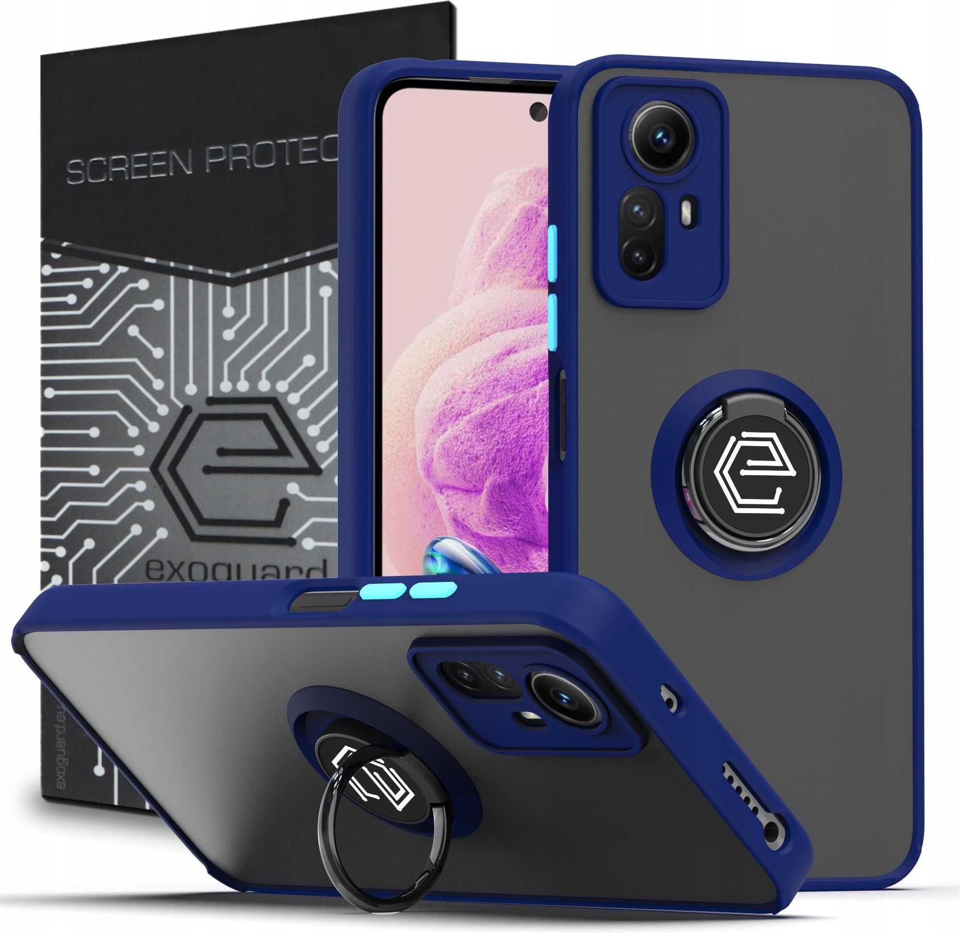 Exoguard Etui Pancerne Case Szkło Do Xiaomi Redmi Note 12S - Etui na ...