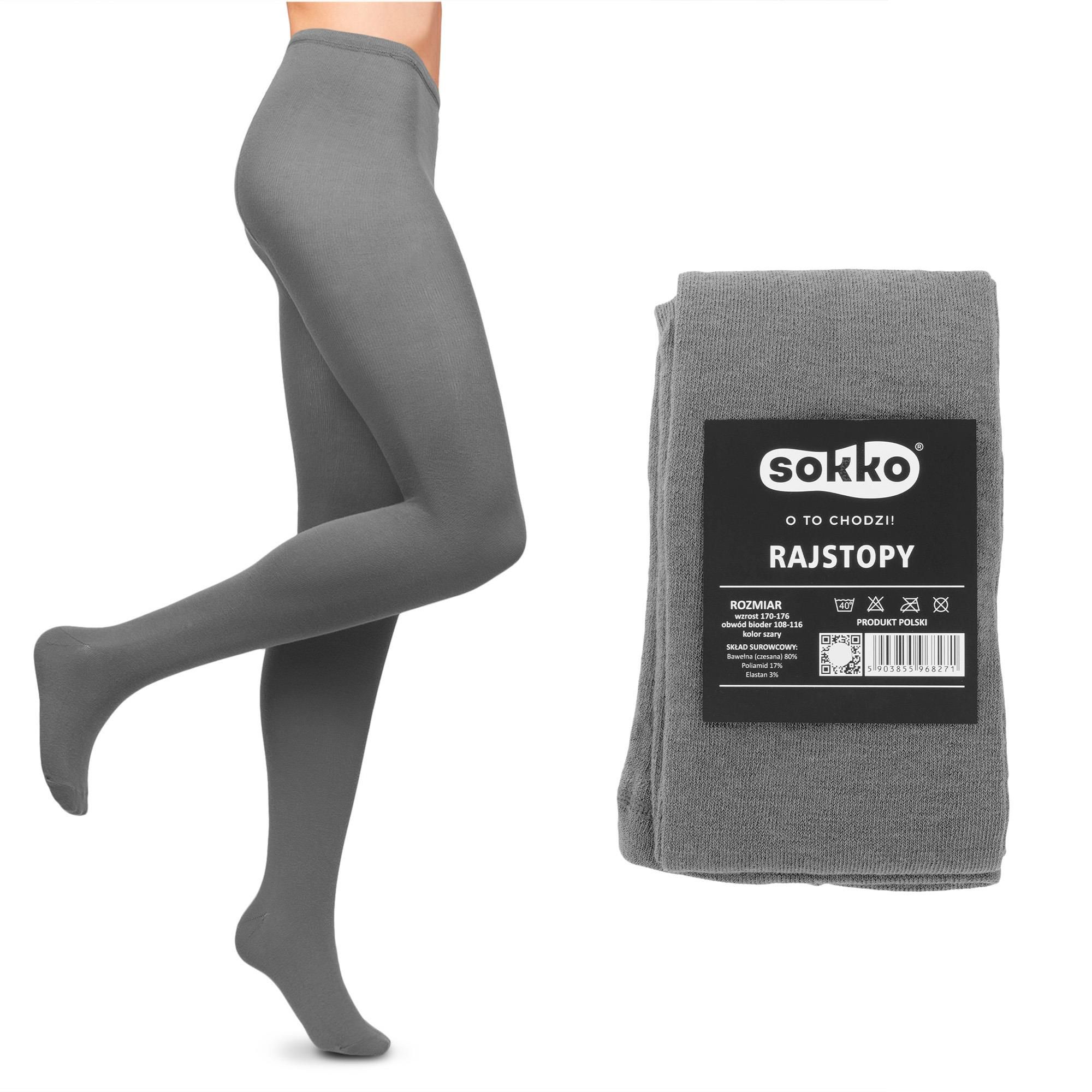 SOKKO RAJSTOPY DAMSKIE BAWEŁNIANE TERMICZNE CIEPŁE - RAJ-SZA-5 - Ceny i ...