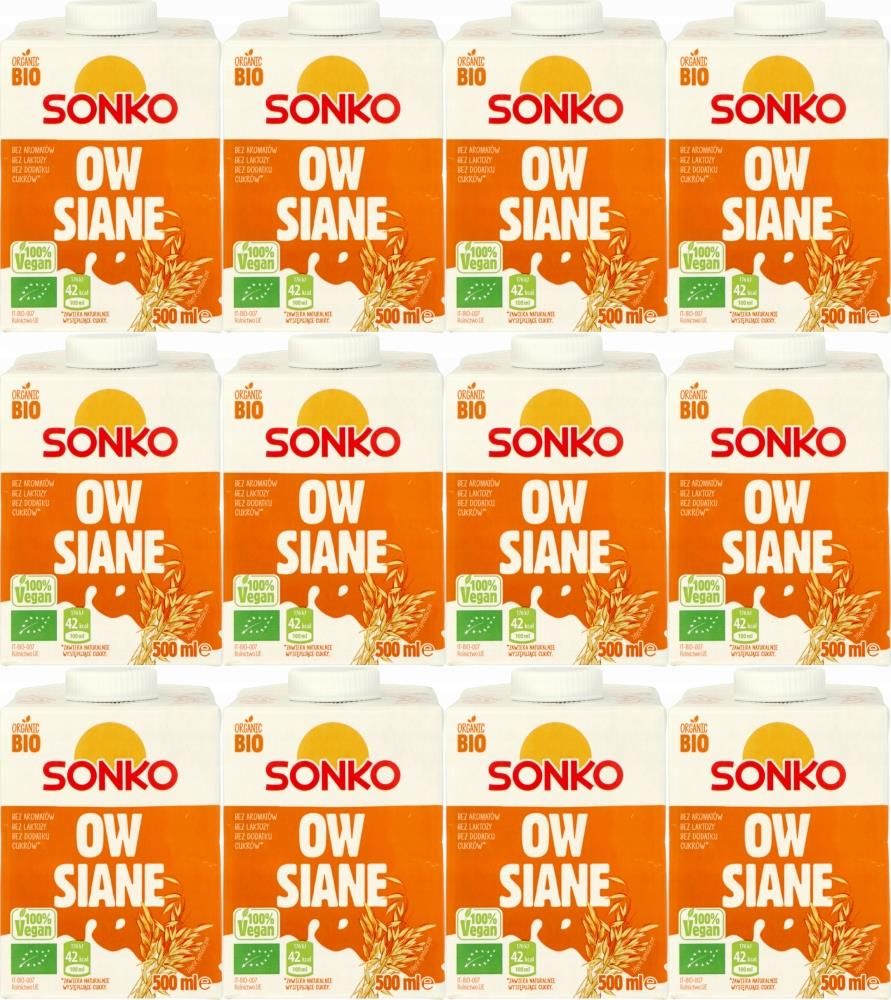 Sonko Bio Napój Owsiany 12x500ml - Ceny i opinie - Ceneo.pl