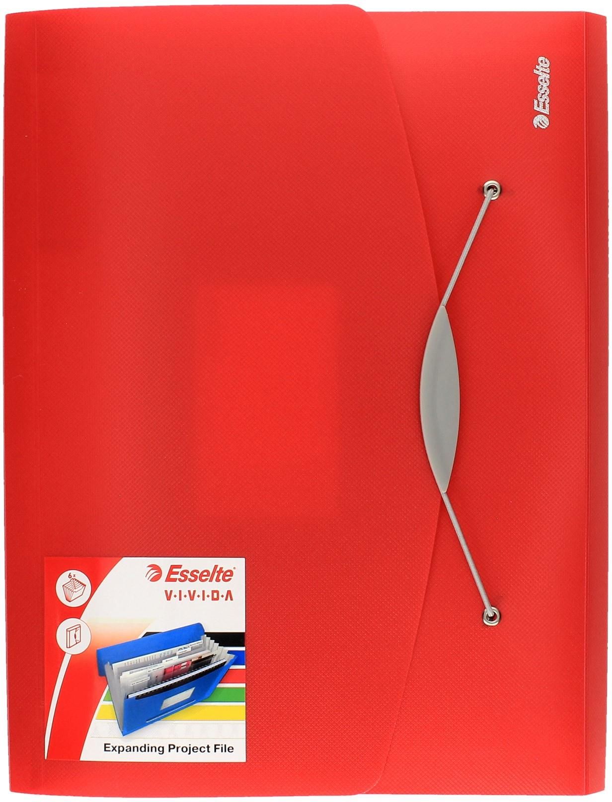 Esselte Teczka A4/6P Czerwona Vivida 624016 - Ceny i opinie - Ceneo.pl