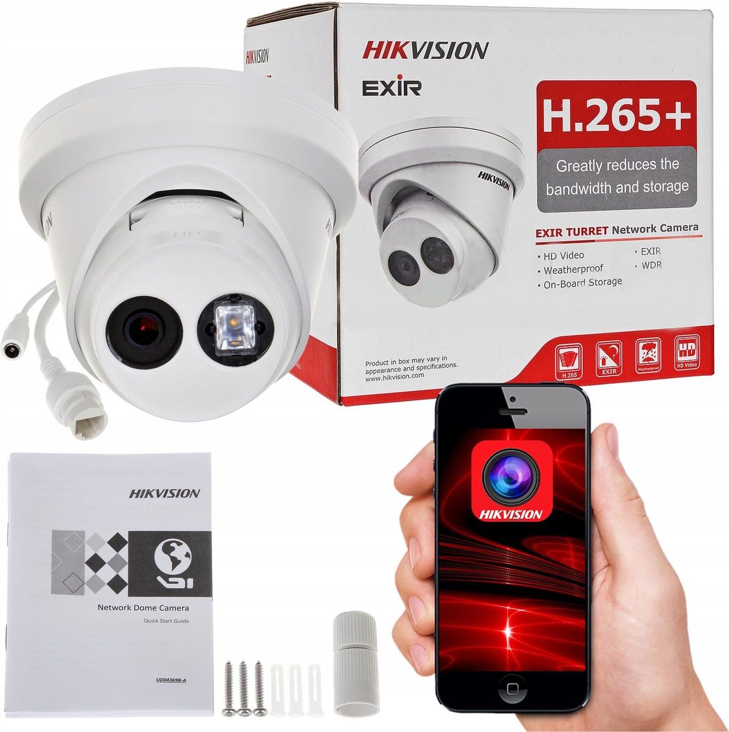 Kamera przemysłowa Hikvision Ip Kamera Ip Ds-2Cd2343G2-I(2.8Mm) Acusense - 4 Mpx Hikvision Ds ...