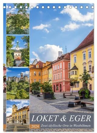 LOKET UND EGER Zwei idyllische Orte in Westböhmen (Tischkalender 2024 DIN A5 hoch), CALVENDO ...