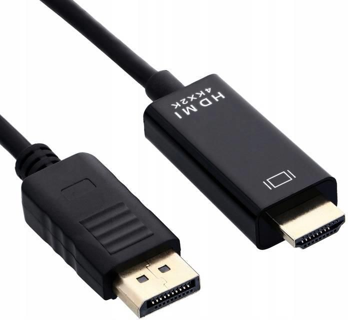 Adapter przejściówka kabel DisplayPort DP do HDMI 4K (180cm) - Opinie i ...