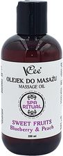 Kosmetyki do masażu VCee Olejek Do Masażu Sweet Fruts Bluberry & Peach ...