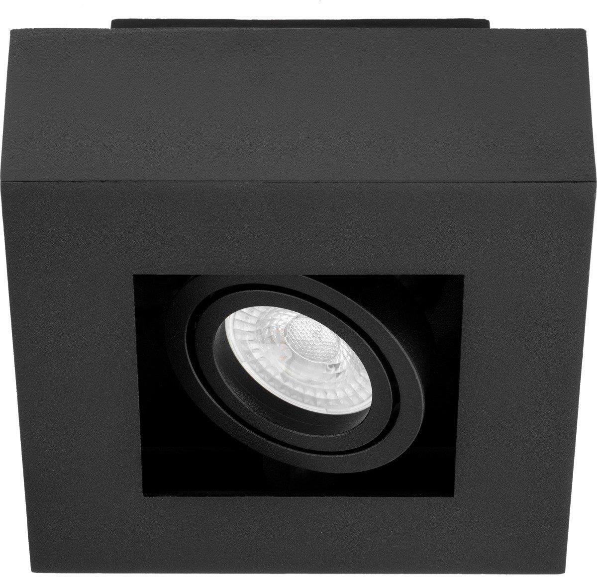 Oprawa Natynkowa Halogenowa Ruchoma Spot Gu10 Kwadrat Czarna Auri ...