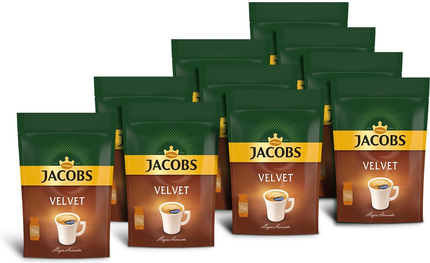 Kawa Jacobs Rozpuszczalna Velvet 10x75g - Ceny i opinie - Ceneo.pl
