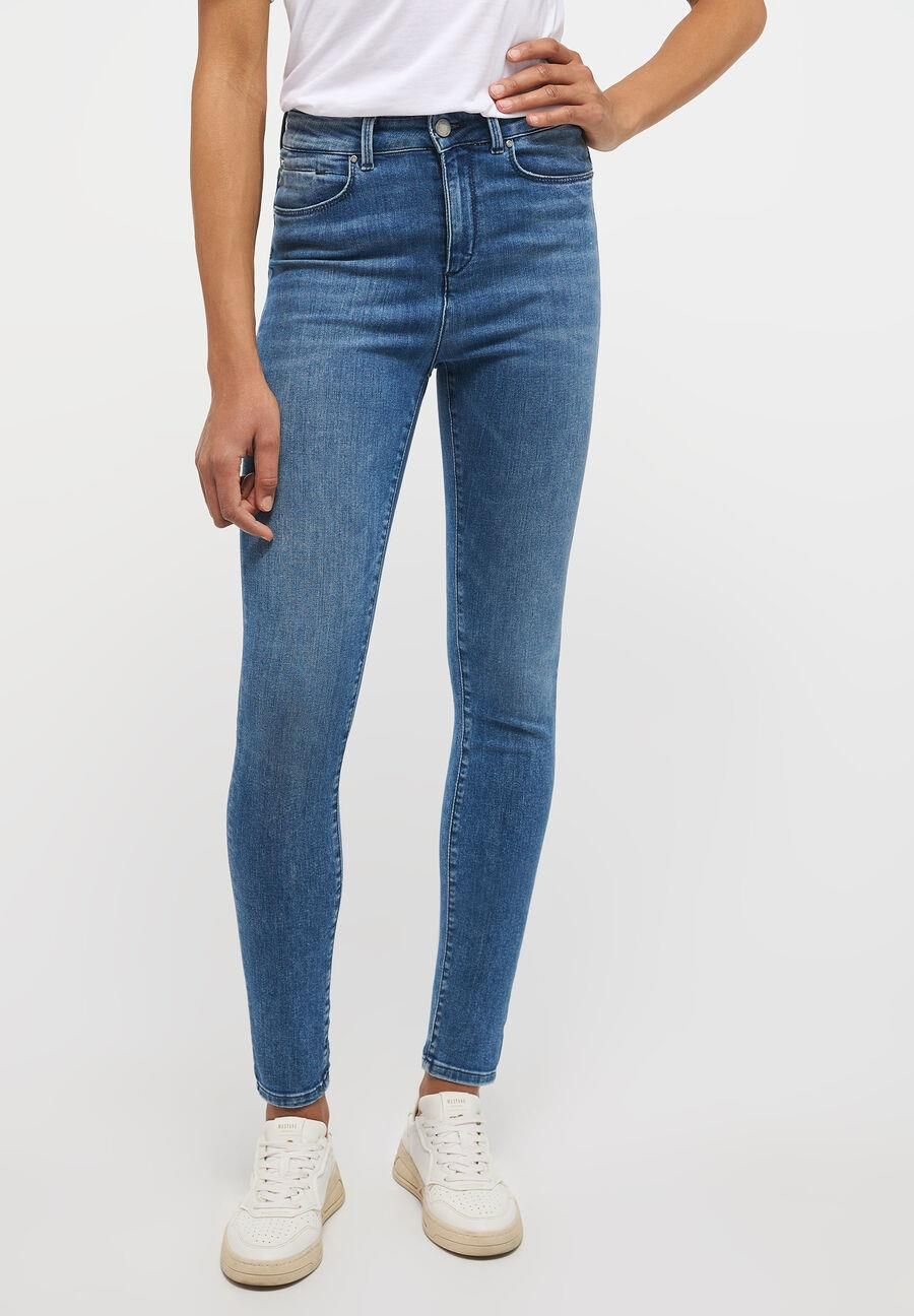 MUSTANG GEORGIA SUPER SKINNY DAMSKIE SPODNIE JEANSOWE JEANSY DENIM BLUE ...