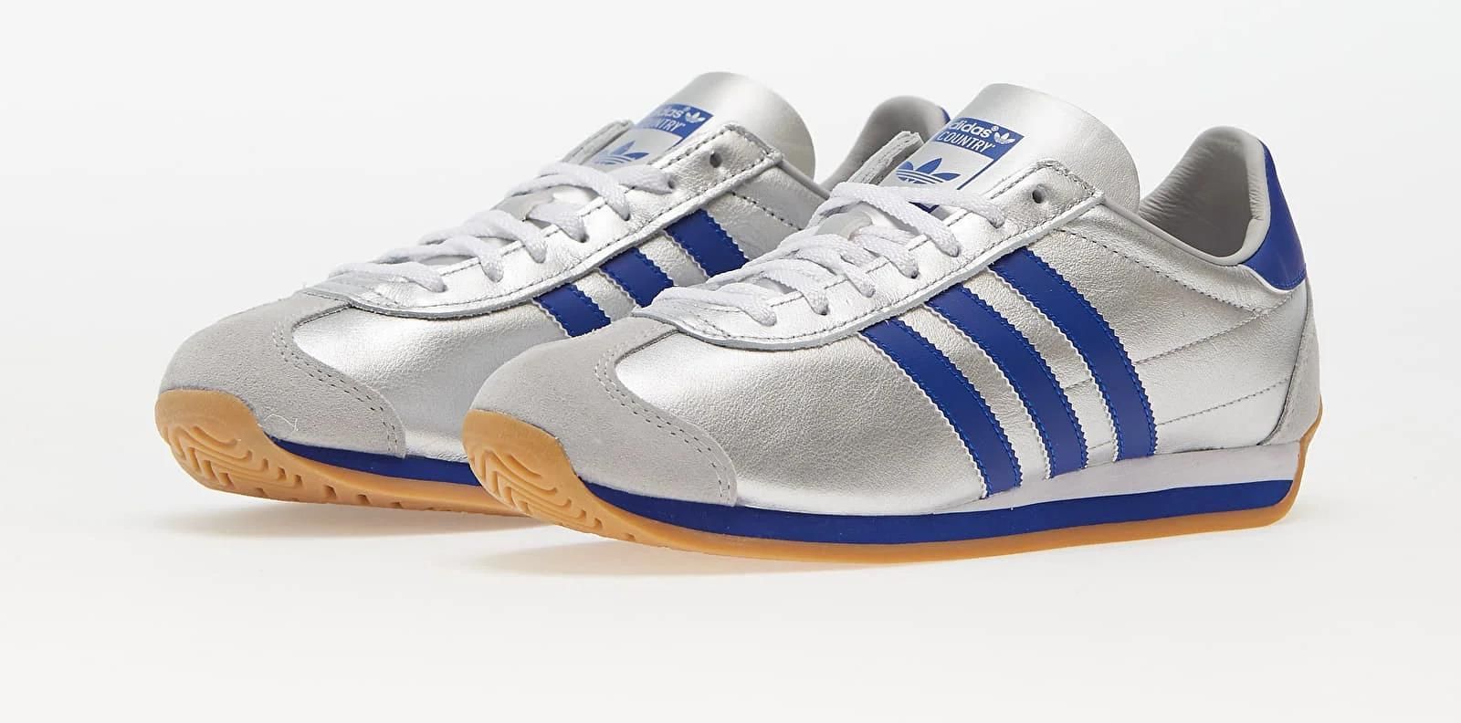 Adidas Country Og Metallic Silver/ Brave Blue/ Ftw White - Ceny i ...