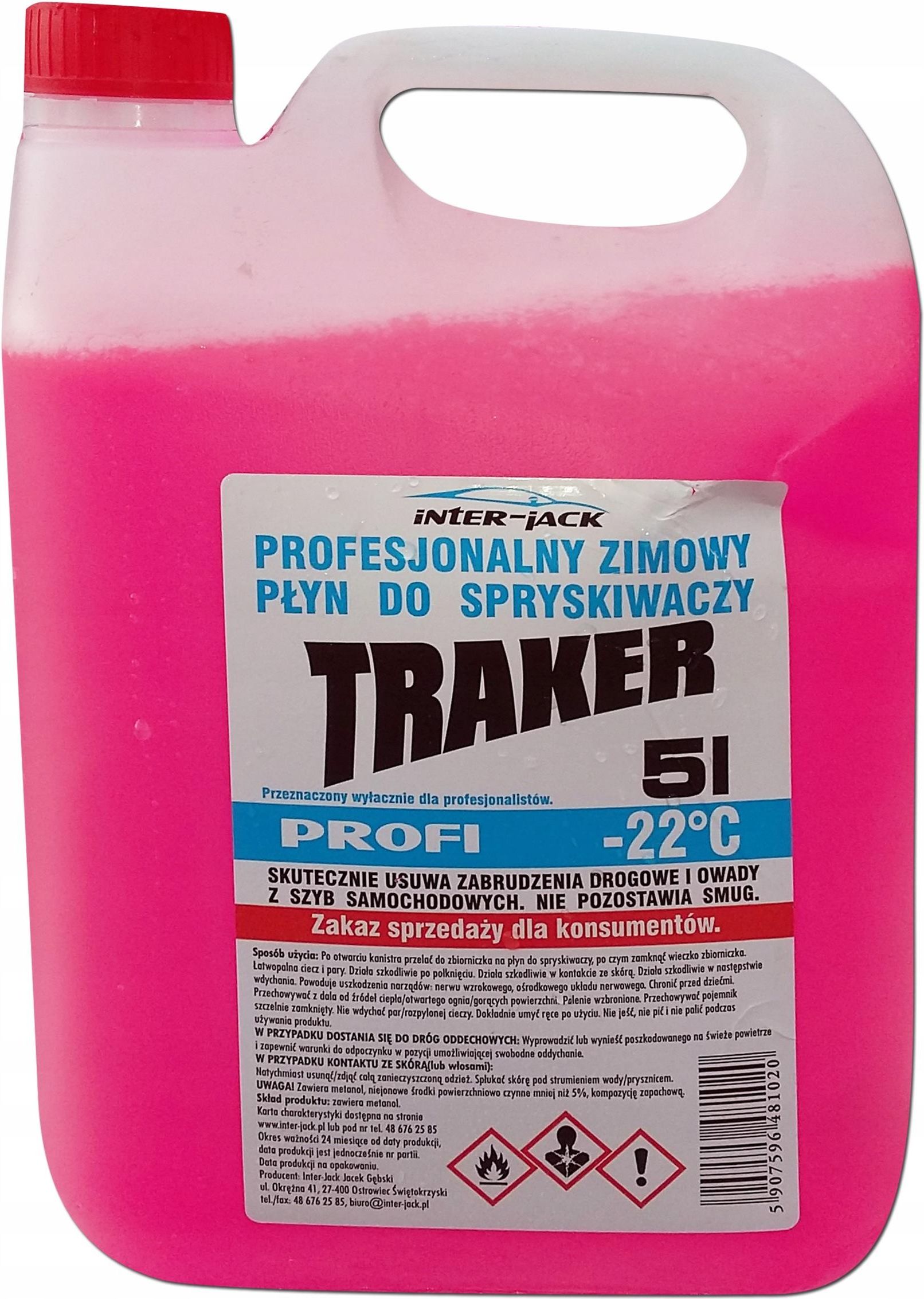 Traker Płyn Zimowy Zapach Do Spryskiwaczy 200X5L Metanol - Opinie i ...