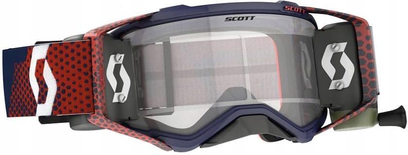 Gogle motocyklowe Scott Gogle Prospect Wfs Red Blue Roll Off 50Mm ...