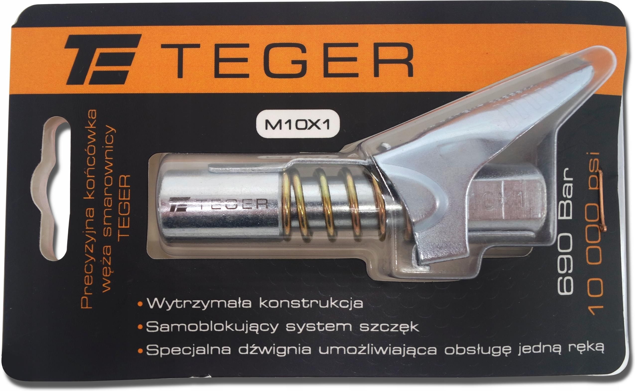 Teger Końcówka Węża Smarownicy Dźwignia Blokada - Opinie i ceny na Ceneo.pl